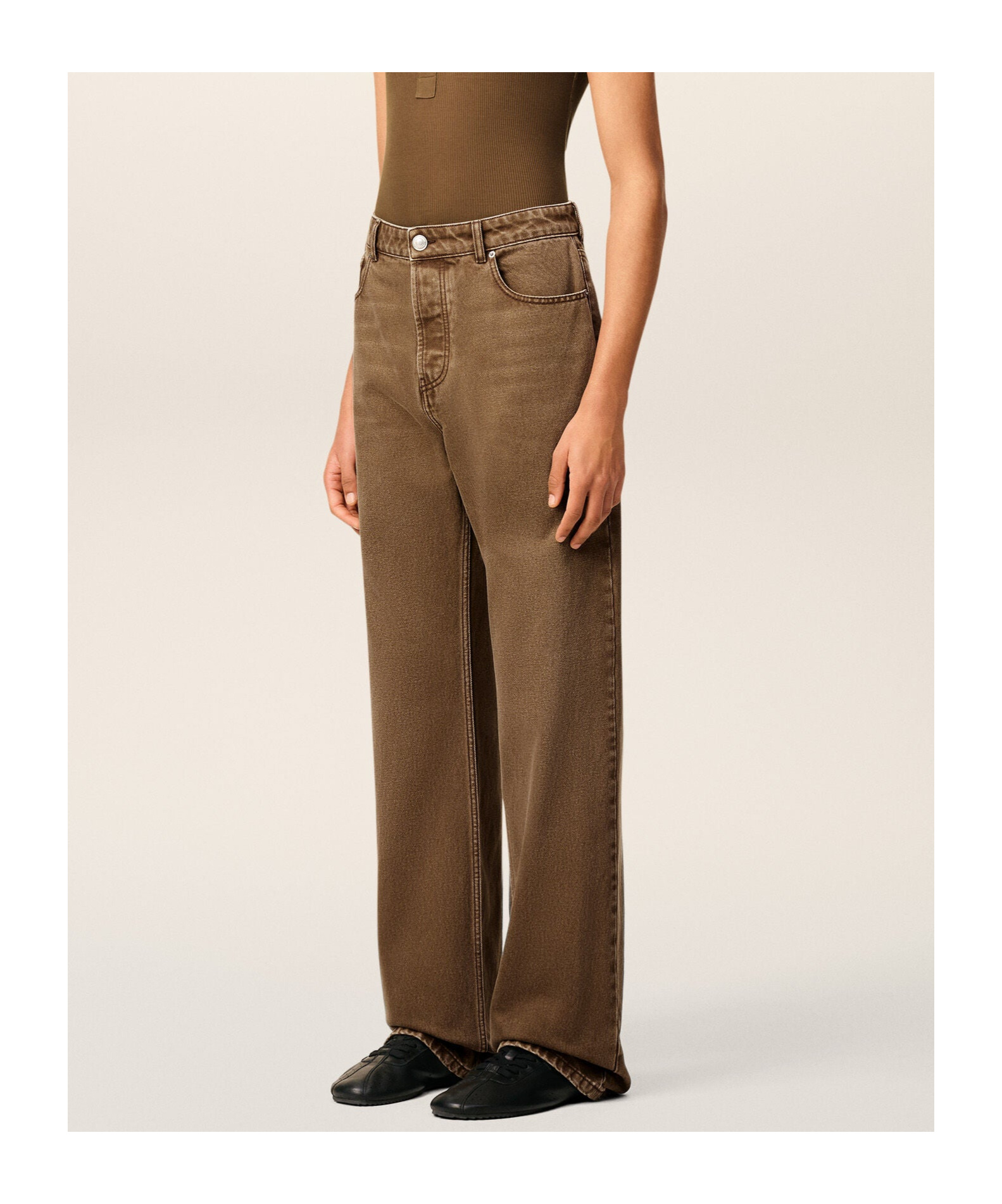 AMI Ami Paris Cotton Loose-Fit Jeans